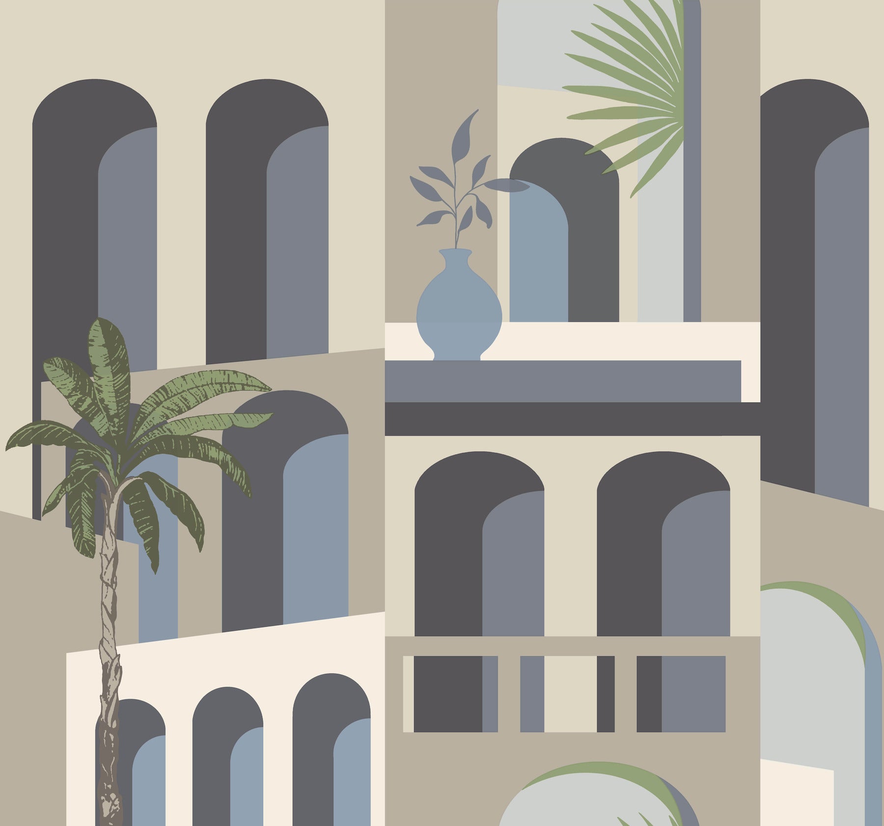 York Wallcoverings MT5619 Monte Vista Seaside Wallpaper