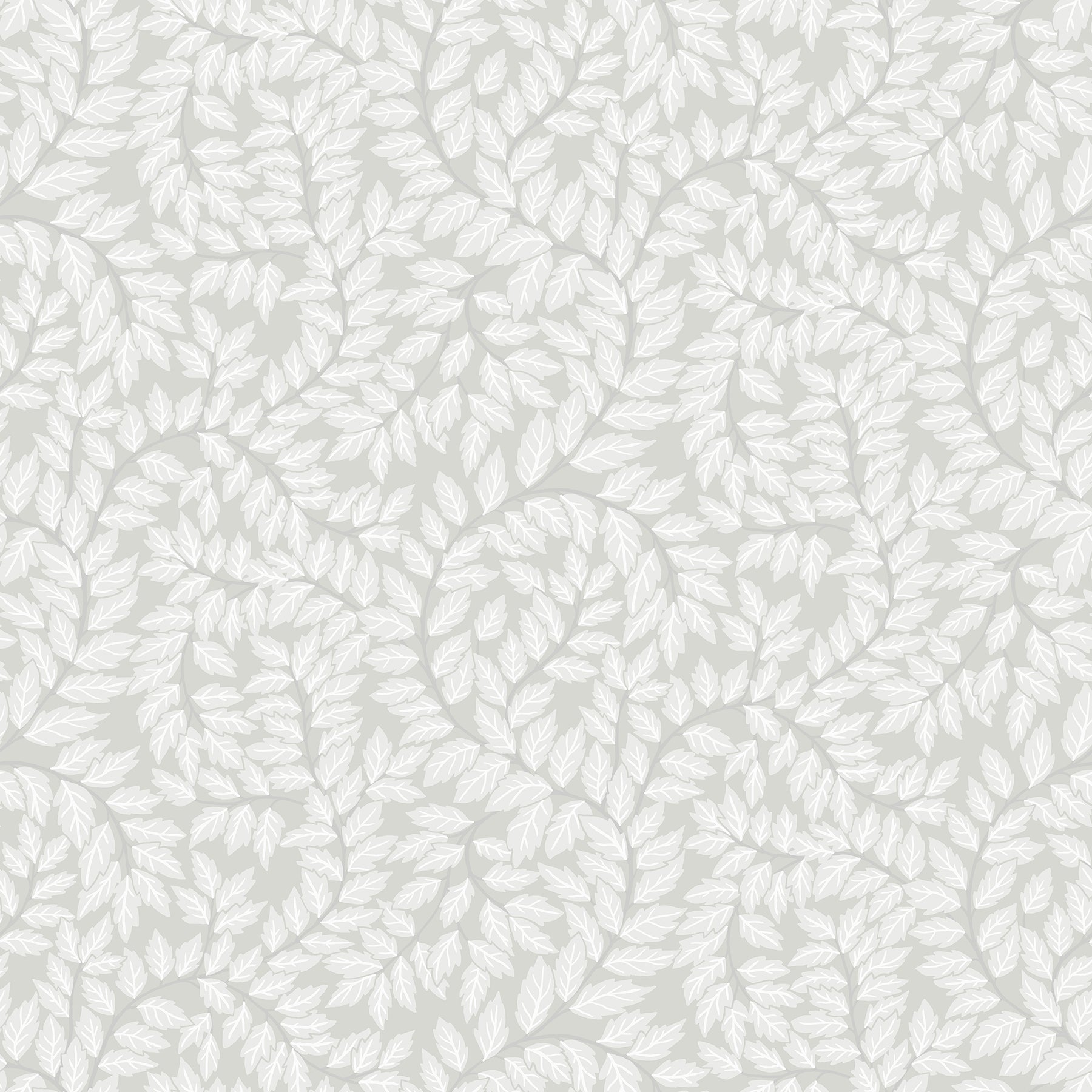 A-Street Prints 4143-34016 Lindlöv Grey Leafy Vines Wallpaper